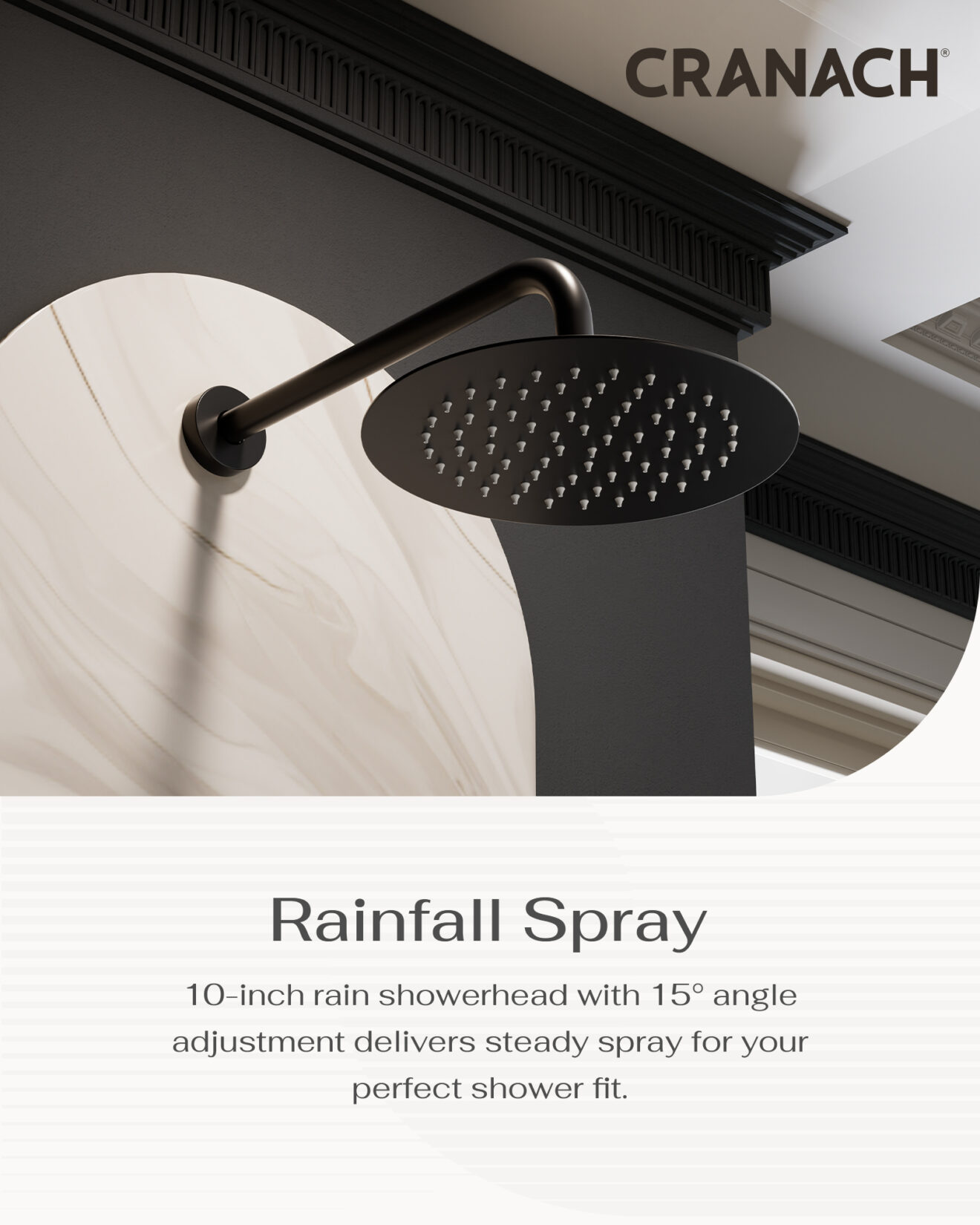 Shower System with Tub Spout | High-Quality Design | CRANACH