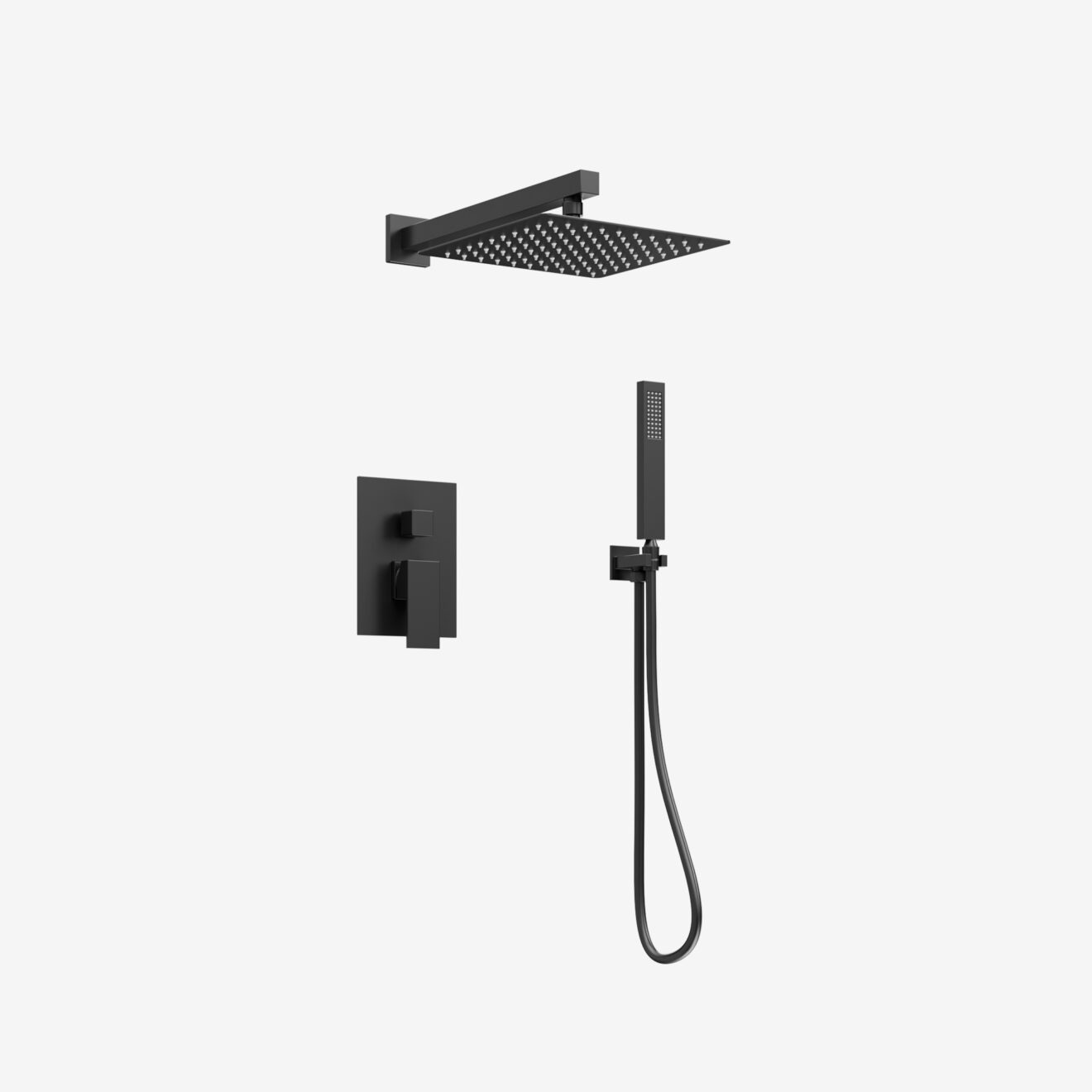 Square Rain Shower Head with Handheld | cUPC Certified | CRANACH